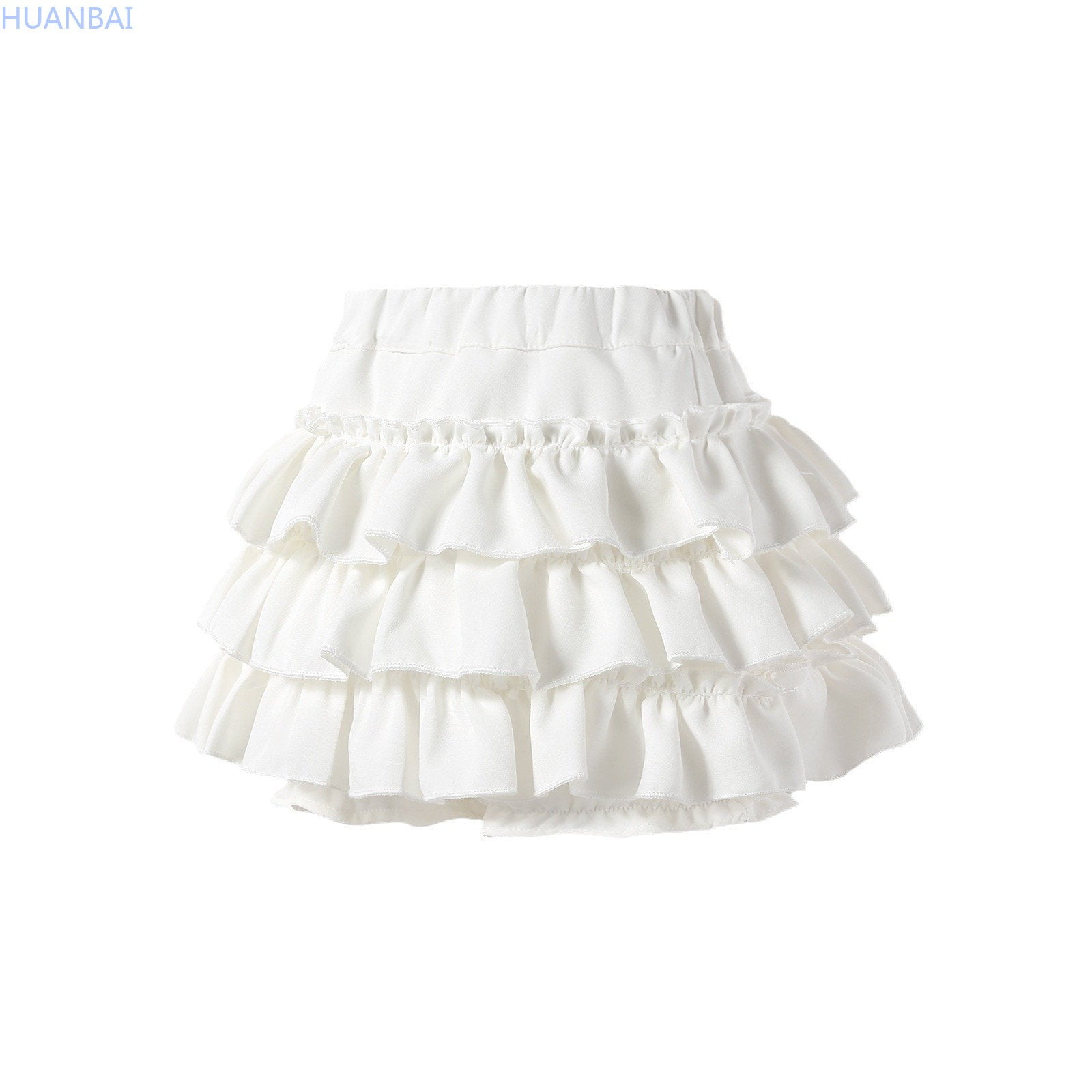 HUANBAI Children's Solid Color Fashion Personality Dress Full Skirt ...