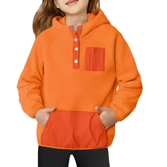 HUANBAI Cute Hoodies For Girls Color Block Fleece Hooded Sweatshirt ...