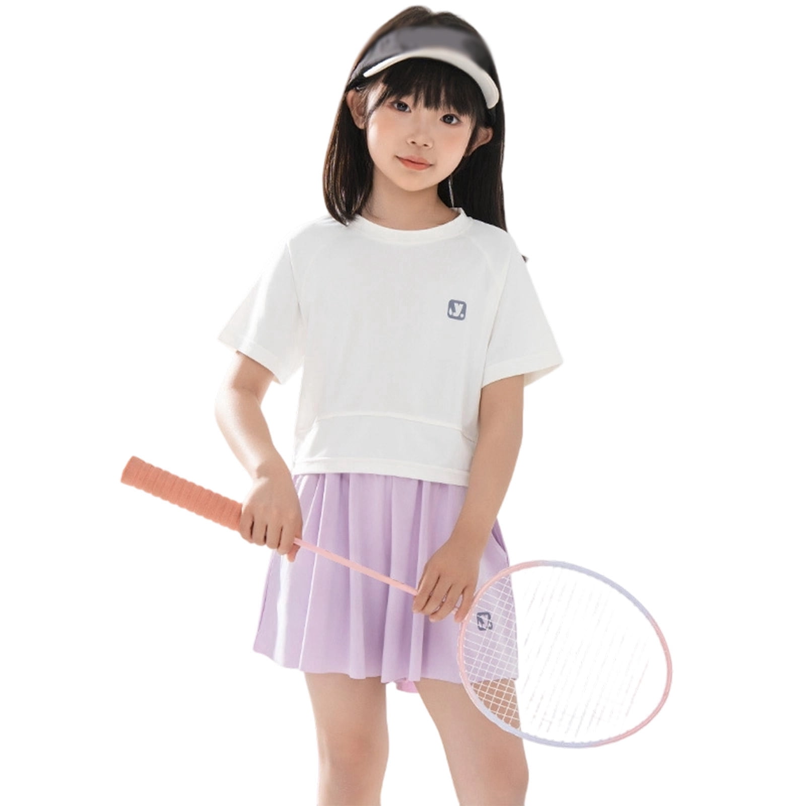 HUANBAI Girls' Clothing Set Summer Casual Training Suit Suitable For ...