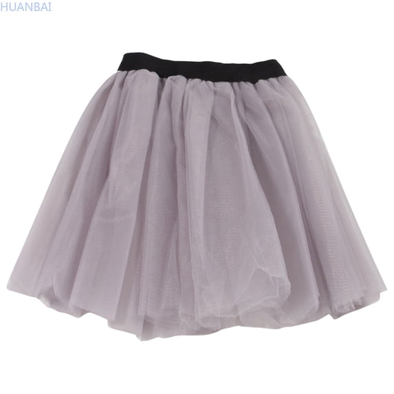 HUANBAI Girls' Pommel Skirt Three Lined With Skirt Ballet Dance Skirt ...