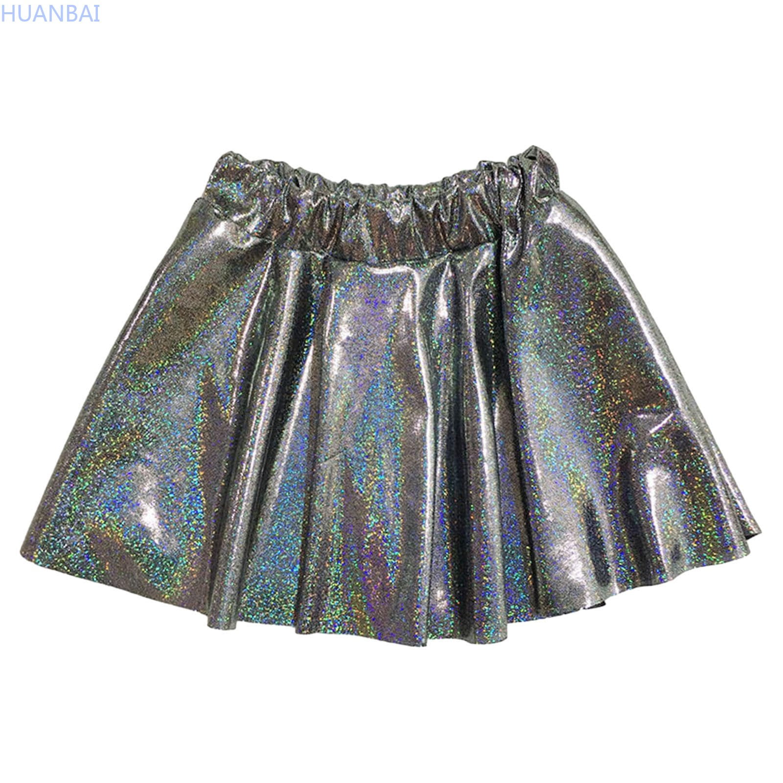 HUANBAI Kids Holiday Party Colour Blocking Tutu Carnival Dance ...