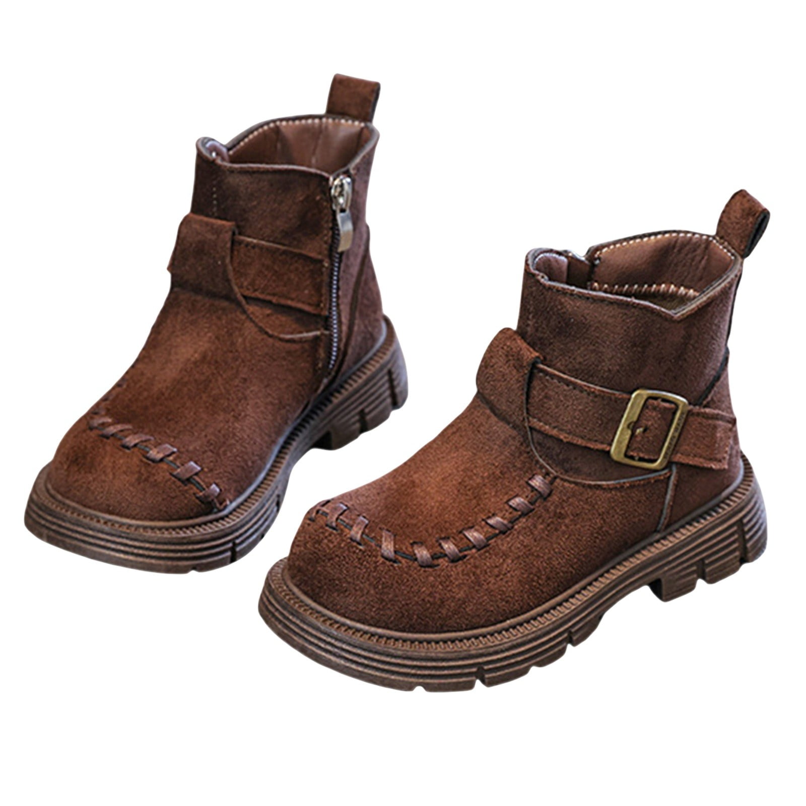 HUANBAI Stylish Girls Platform Boots For Fall And Winter Casual Ankle ...