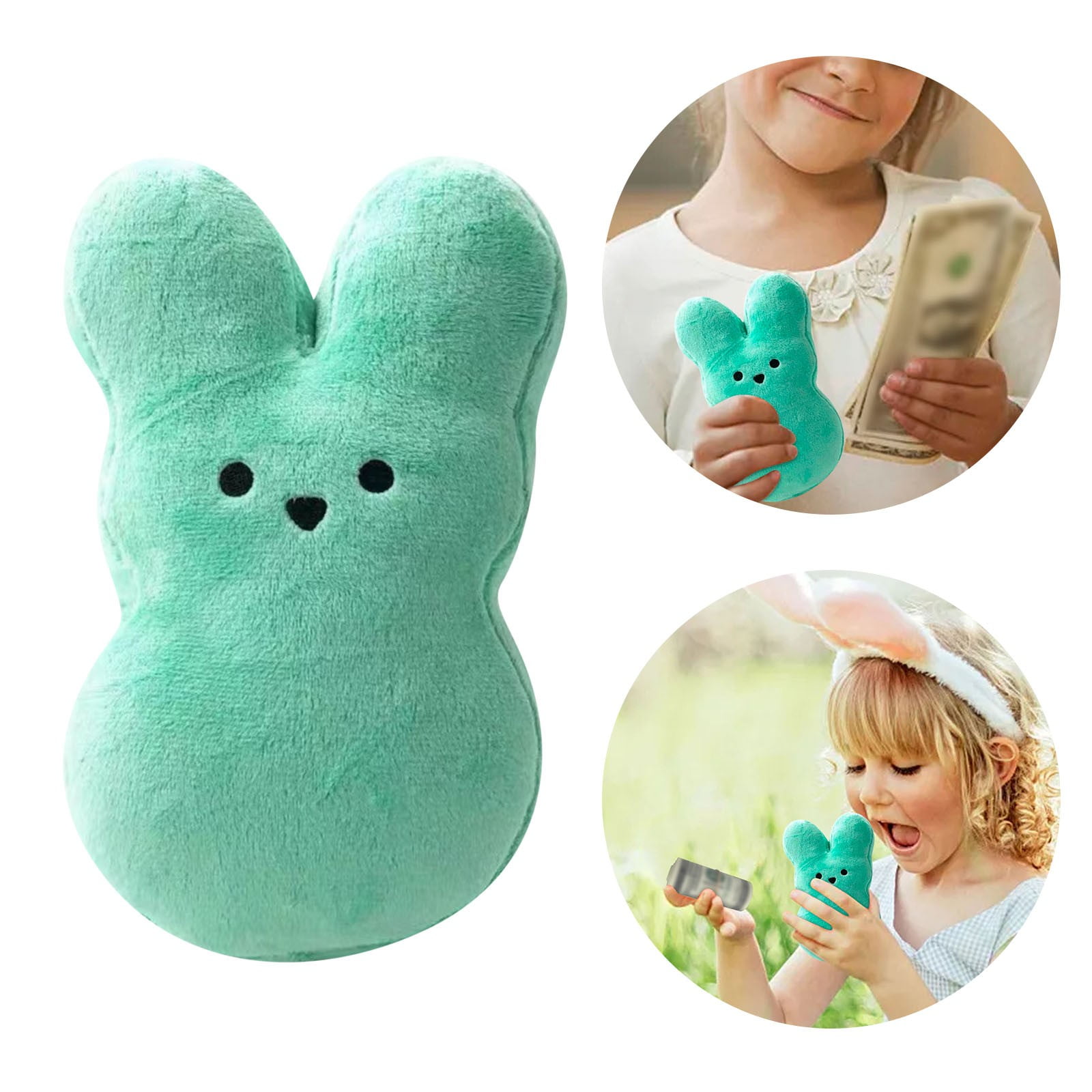 HUANGBAO 2025 Upgraded Easter Bunny Plush Toys with Zipper 15cm/6inch ...