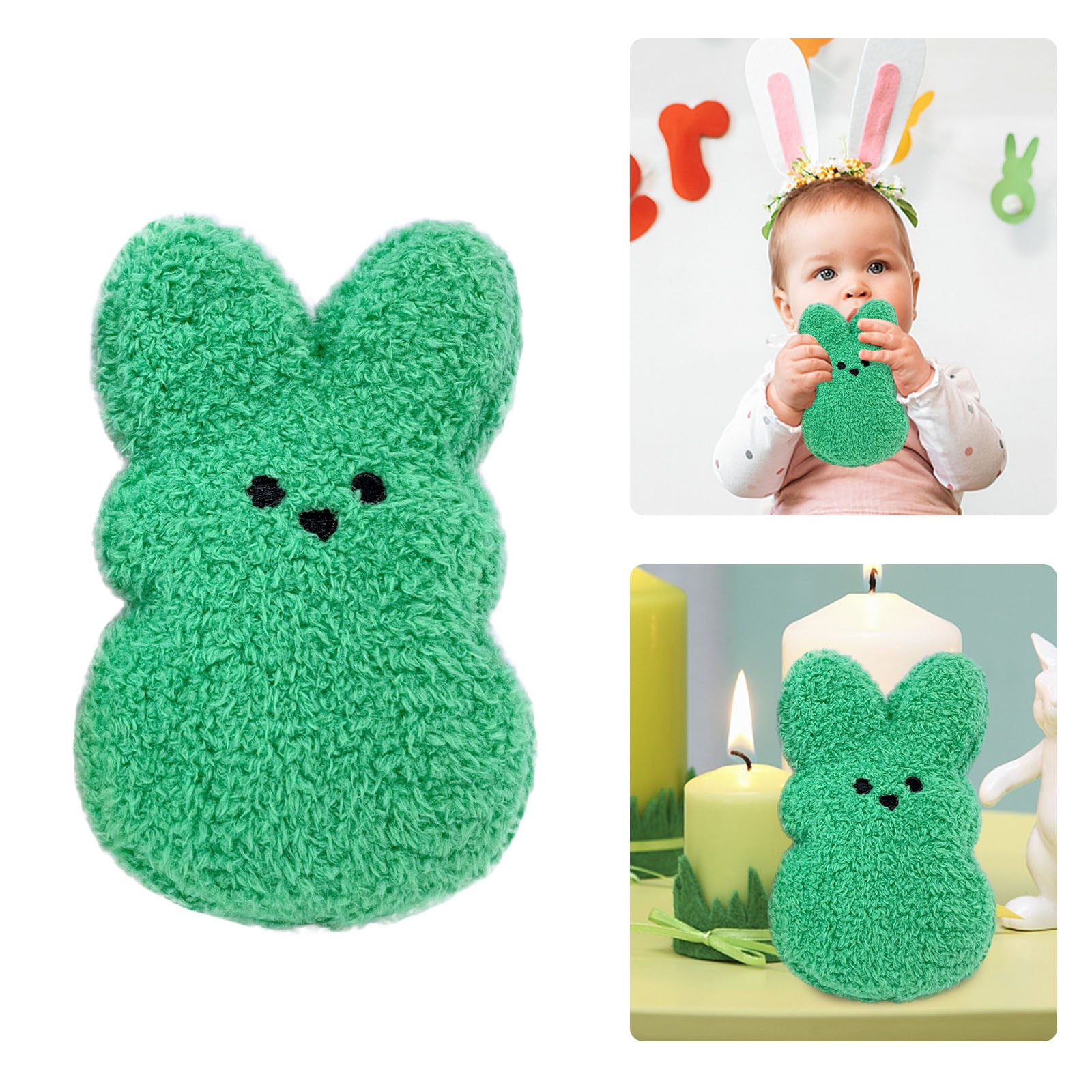 HUANGBAO 2025 Upgraded Easter Bunny Plush Toys with Zipper 15cm/6inch ...