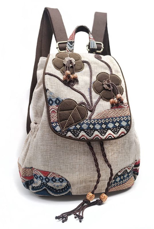 HUANGGUOSHU Backpack Purse For Women Casual Vintage Drawstring Anti ...