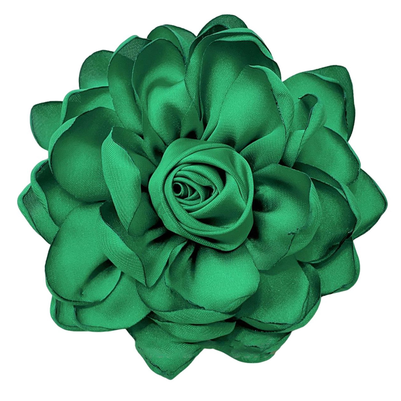 HUANLEDASH 10cm Rose Fabric Flower Accessory Women Versatile Corsage ...