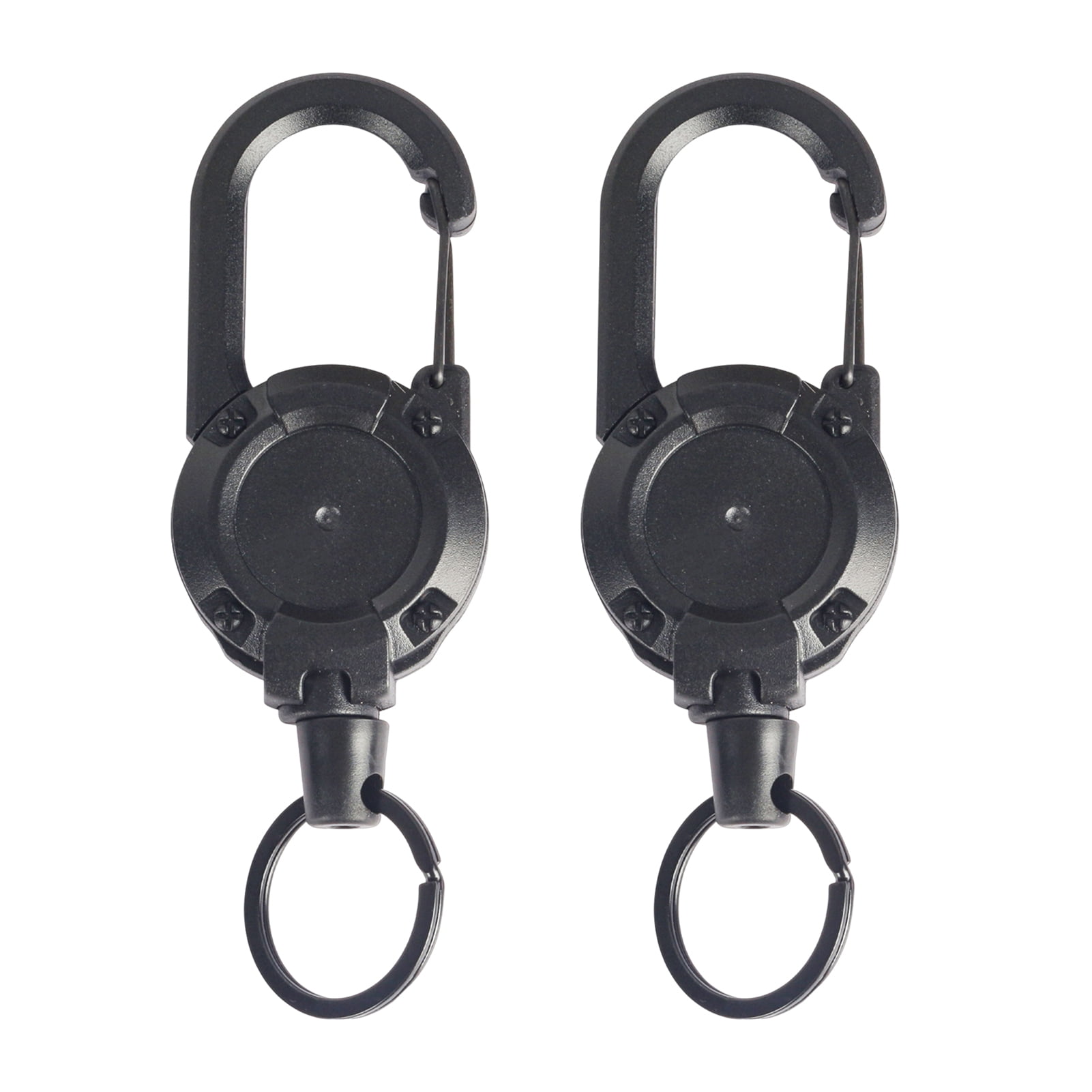 HUANLEDASH 2Pcs Heavy Duty Retractable Keychain Badge Holder Multi Tool ...