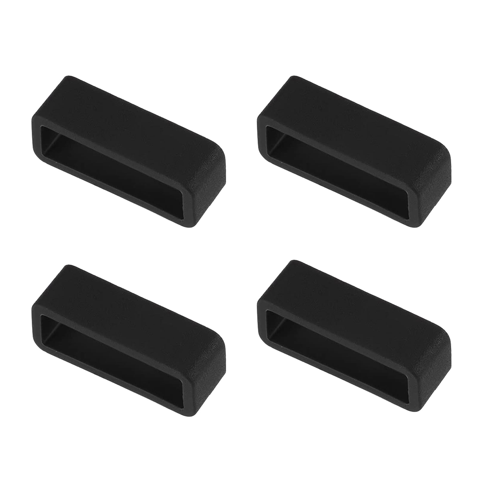 HUANLEDASH 4Pcs 12/14/16/18/20/22/24/26MM Silicone Watch Strap Loop ...