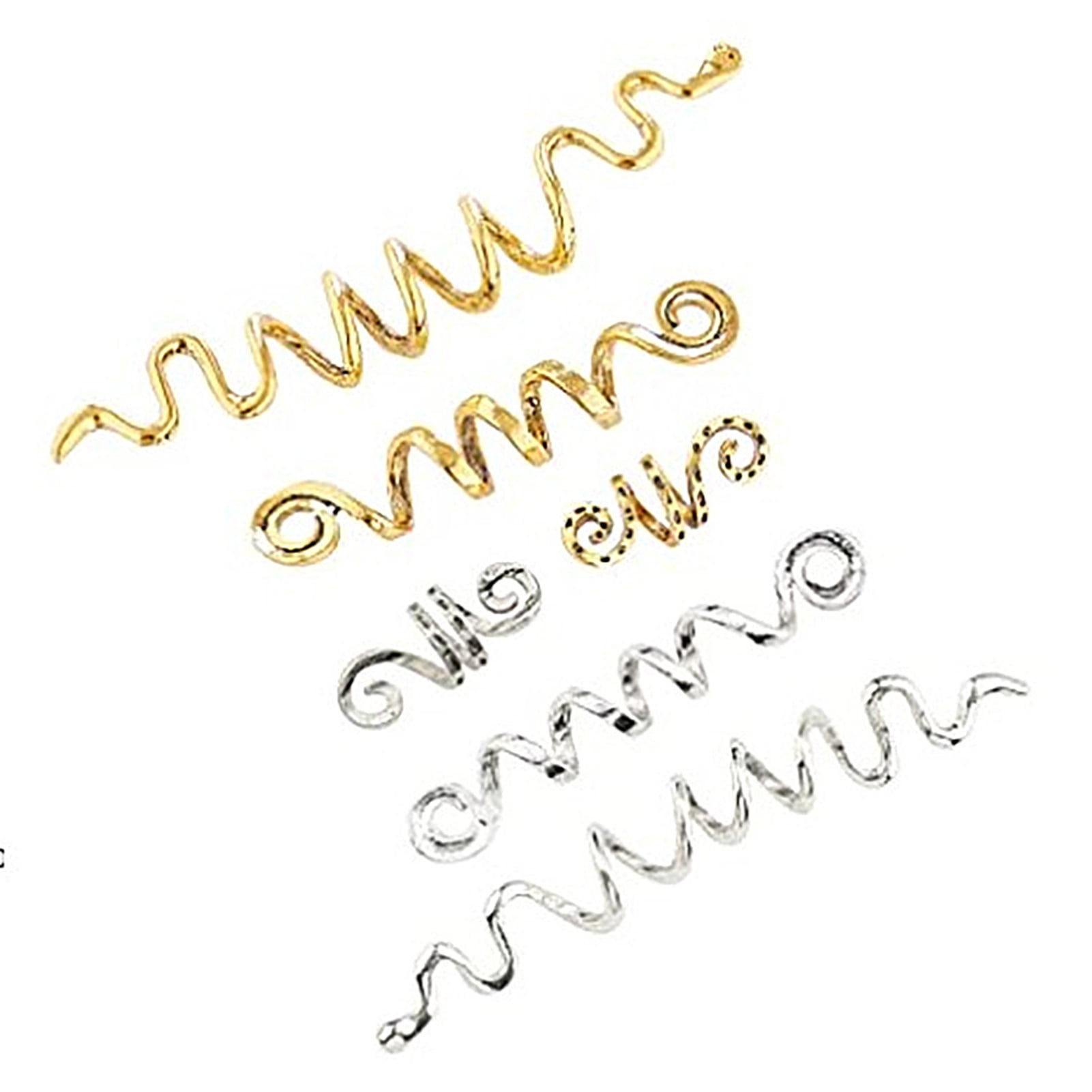 HUANLEDASH 6/28Pcs/Set Hair Accessories Set Women Alloy Braid Beads ...