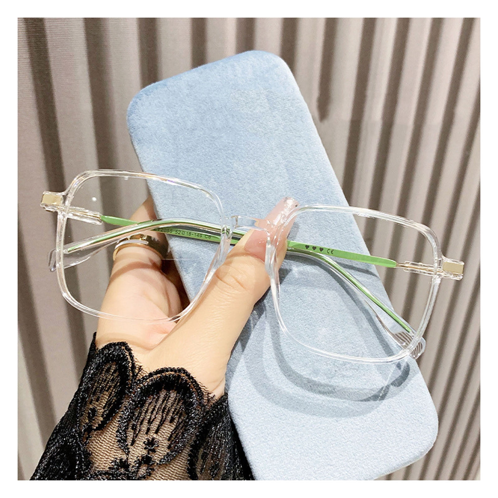 HUANLEDASH Blue Light Blocking Glasses Unisex Retro Clear View Strong ...