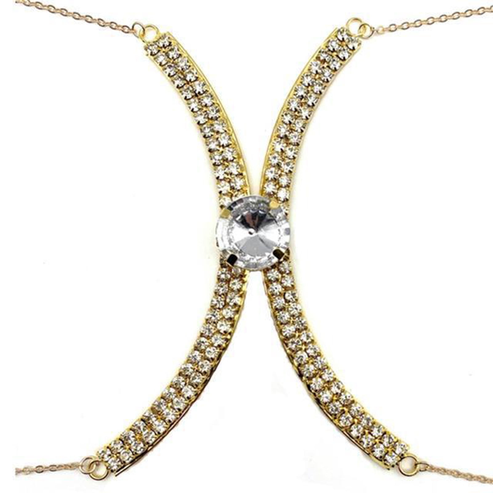 HUANLEDASH Bra Chain Sexy Adjustable Luxury Dainty Golden Fashion ...