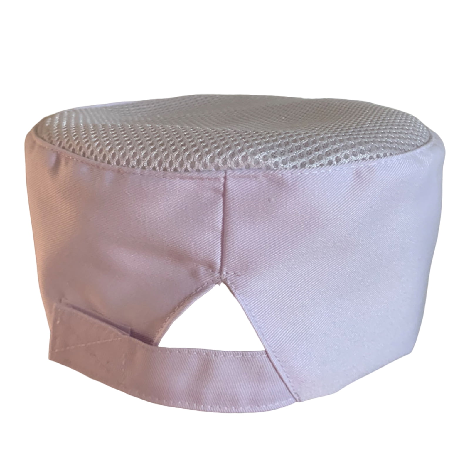 HUANLEDASH Breathable Mesh Flat Dome Adjustable Fastener Tape Chef Hat ...