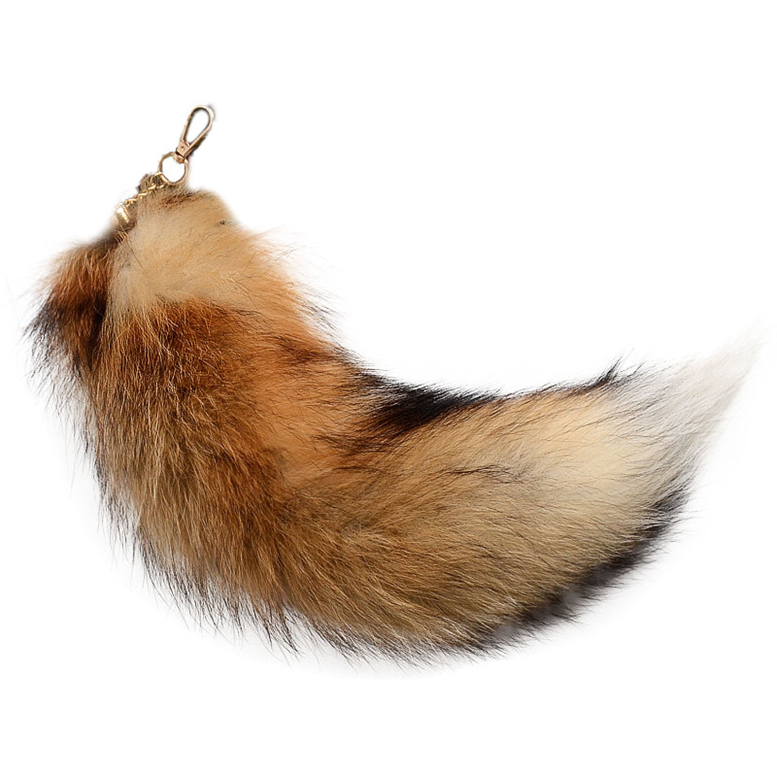 HUANLEDASH Faux Fox Tail Keychain Pendant Handcrafted Faux Fur Tail ...