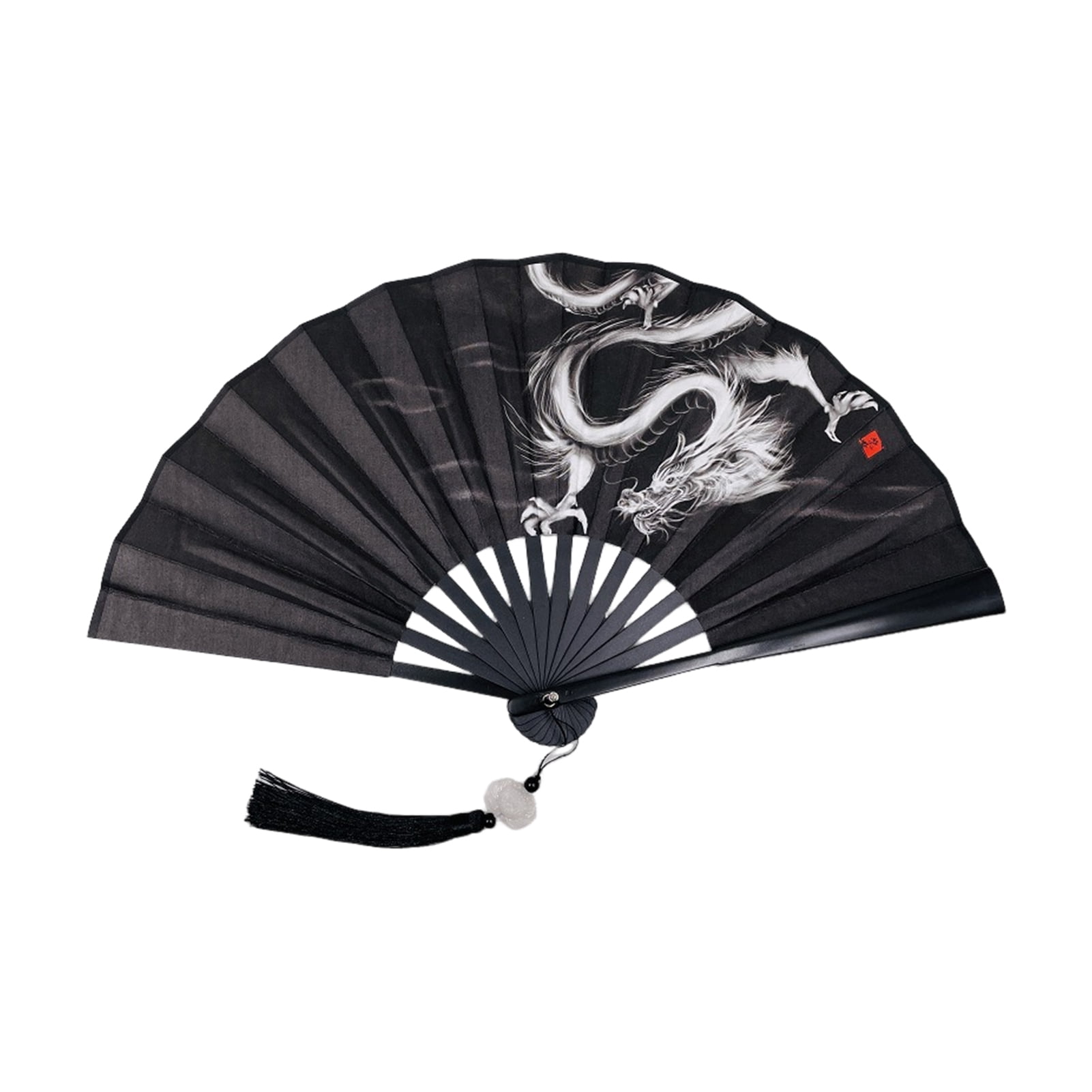 HUANLEDASH Folding Hand Held Fan Chinese Vintage Style Plastic Fan ...