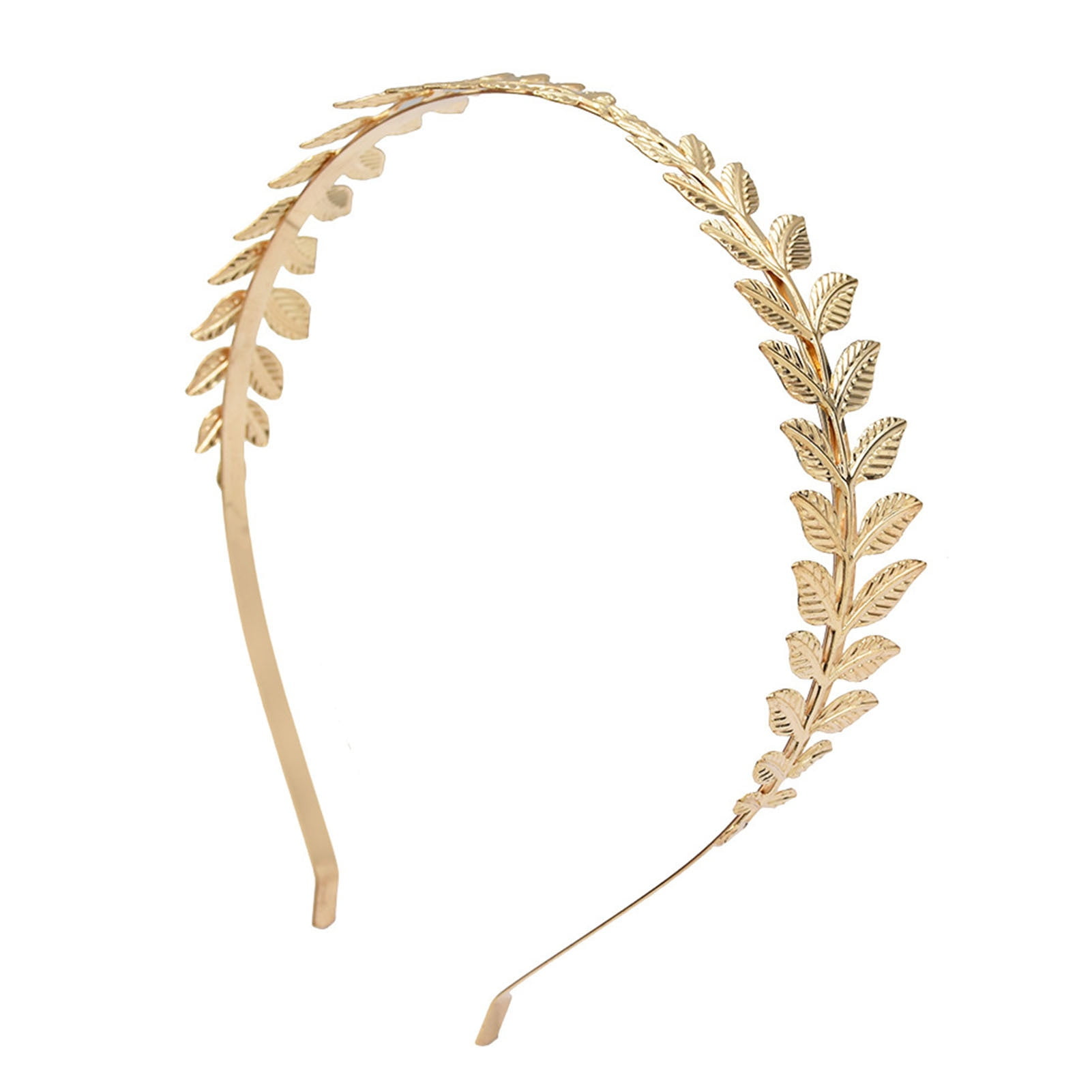 HUANLEDASH Greek Goddess Headband Gold Leaf Branch Hair Hoop Crown ...