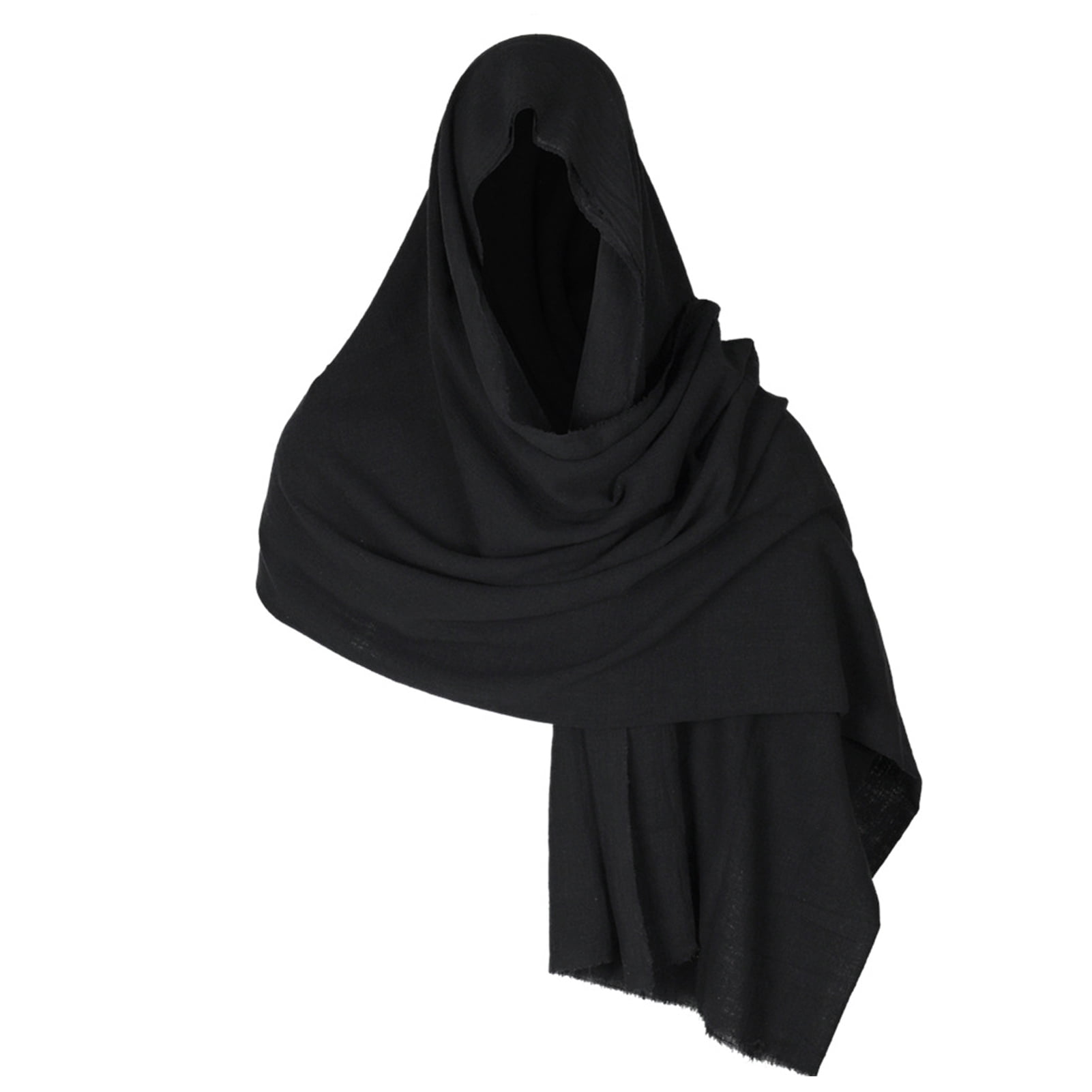HUANLEDASH Halloween Scarf Retro Medieval Style Cloak Cape Solid Color ...