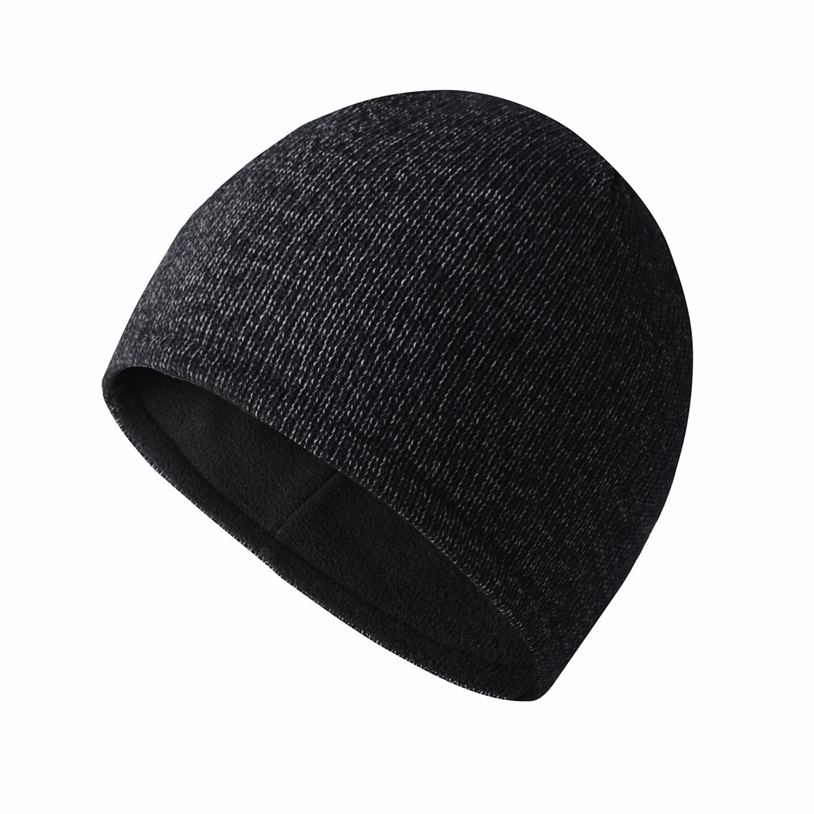 HUANLEDASH Knitted Reflective Hat Windproof High Elasticity Dome Double ...