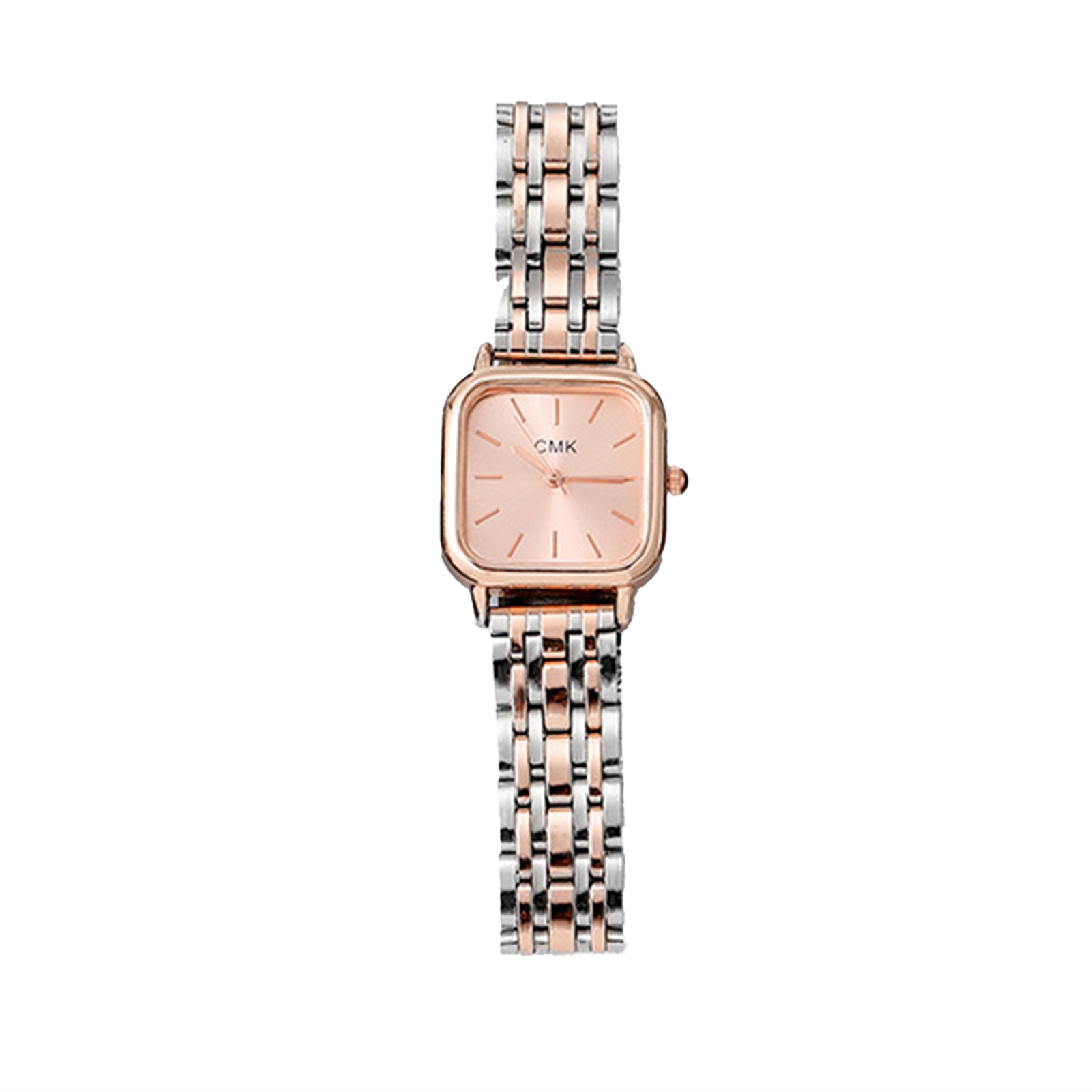 HUANLEDASH Men Watch Quartz Movement Square Dial Pointer Alloy Band ...