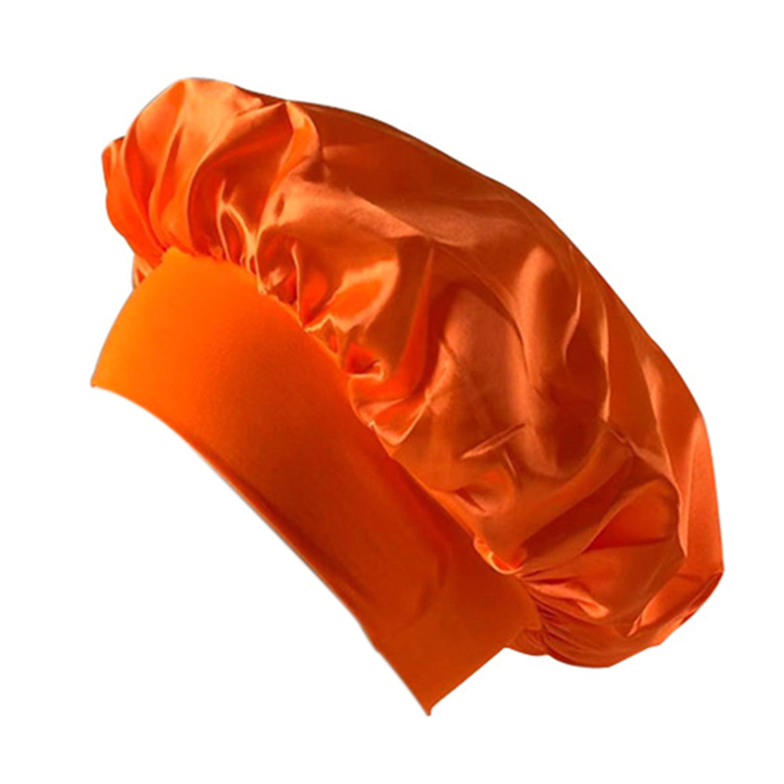 HUANLEDASH Nightcap with Elastic Wide Band Extra Large Sleeping Satin ...