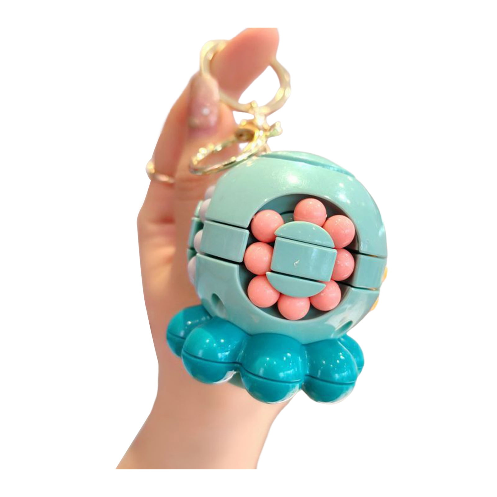 HUANLEDASH Octopus-shaped Keychain Kids Adults Stress Relief Fidget Toy ...