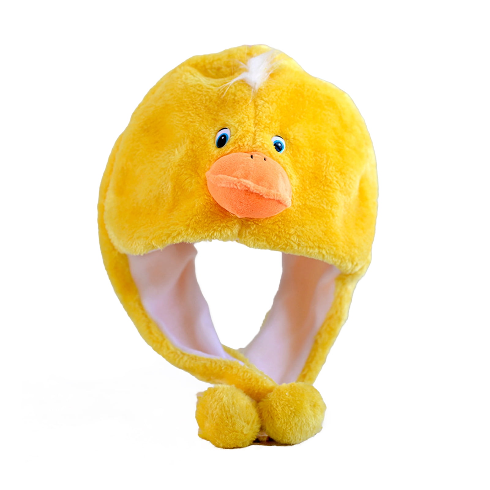 HUANLEDASH Plush Animal Hat with Earmuffs for Kids Cartoon Rabbit/Frog ...