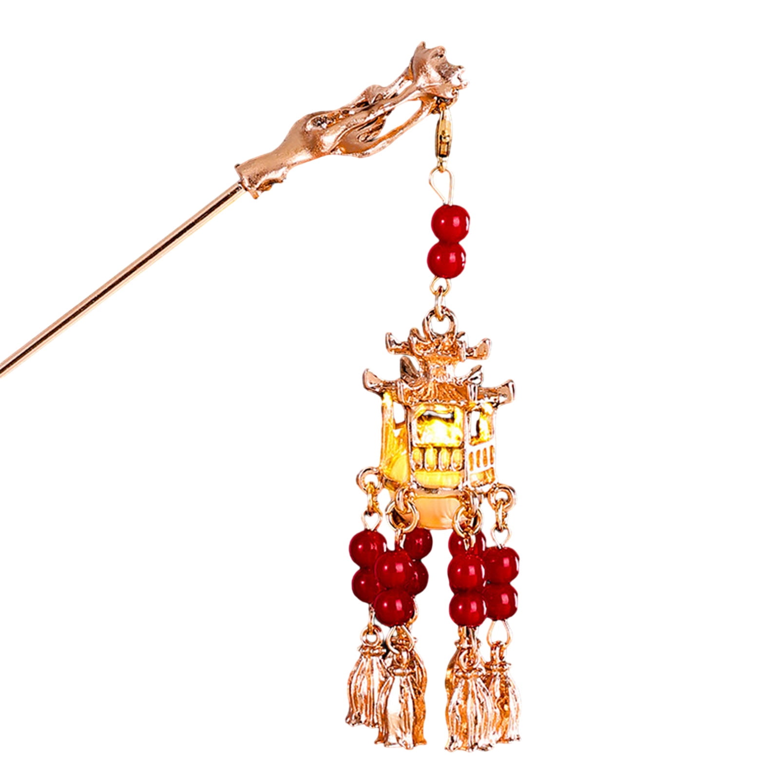 HUANLEDASH Women Hair Stick Vintage Traditional Chinese Palace Lantern ...
