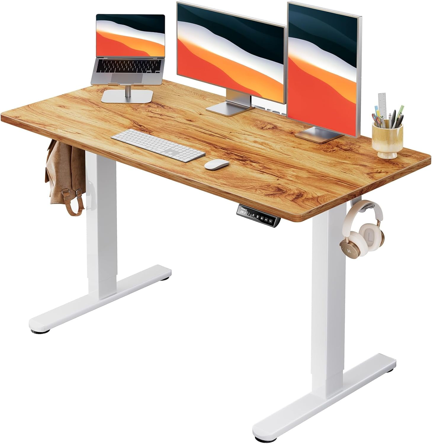 HUANUO Electric Standing Desk, 48" x 24" Whole Piece Desktop ...