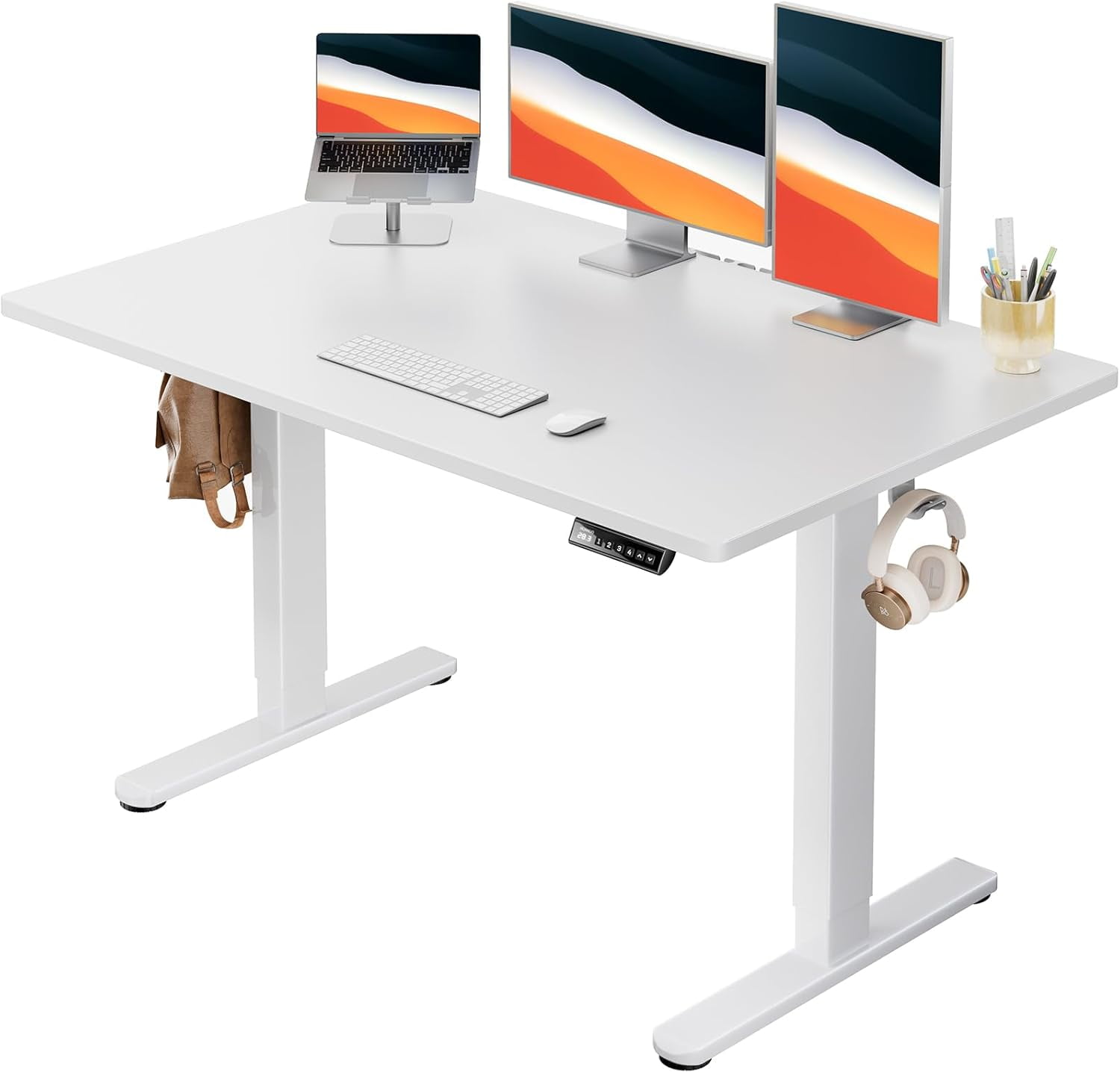 HUANUO Electric Standing Desk, 48" x 30" Whole Piece Desktop ...