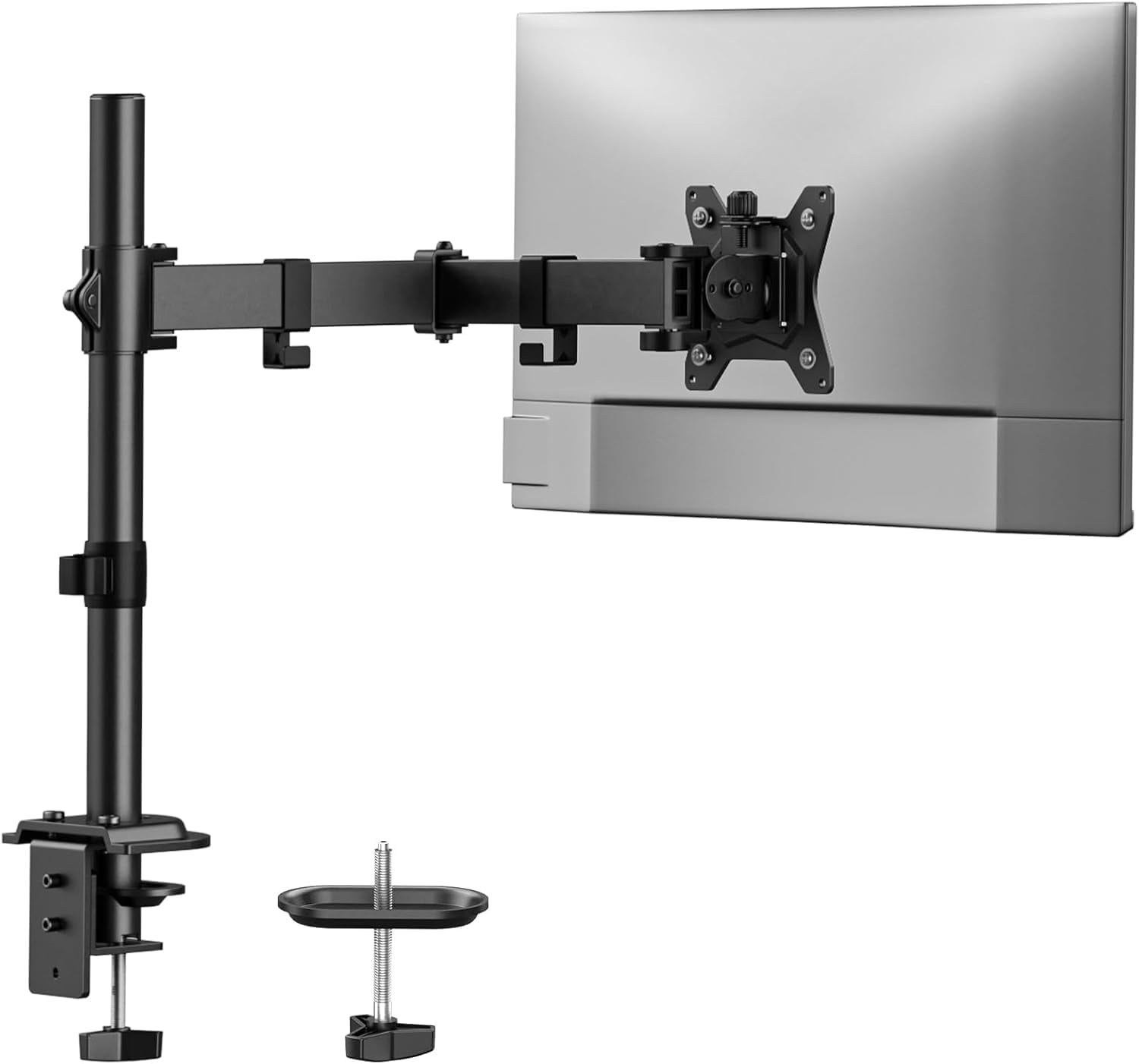 HUANUO Single Monitor Mount, Monitor Arm for 13”-32” Monitors up to 17. ...