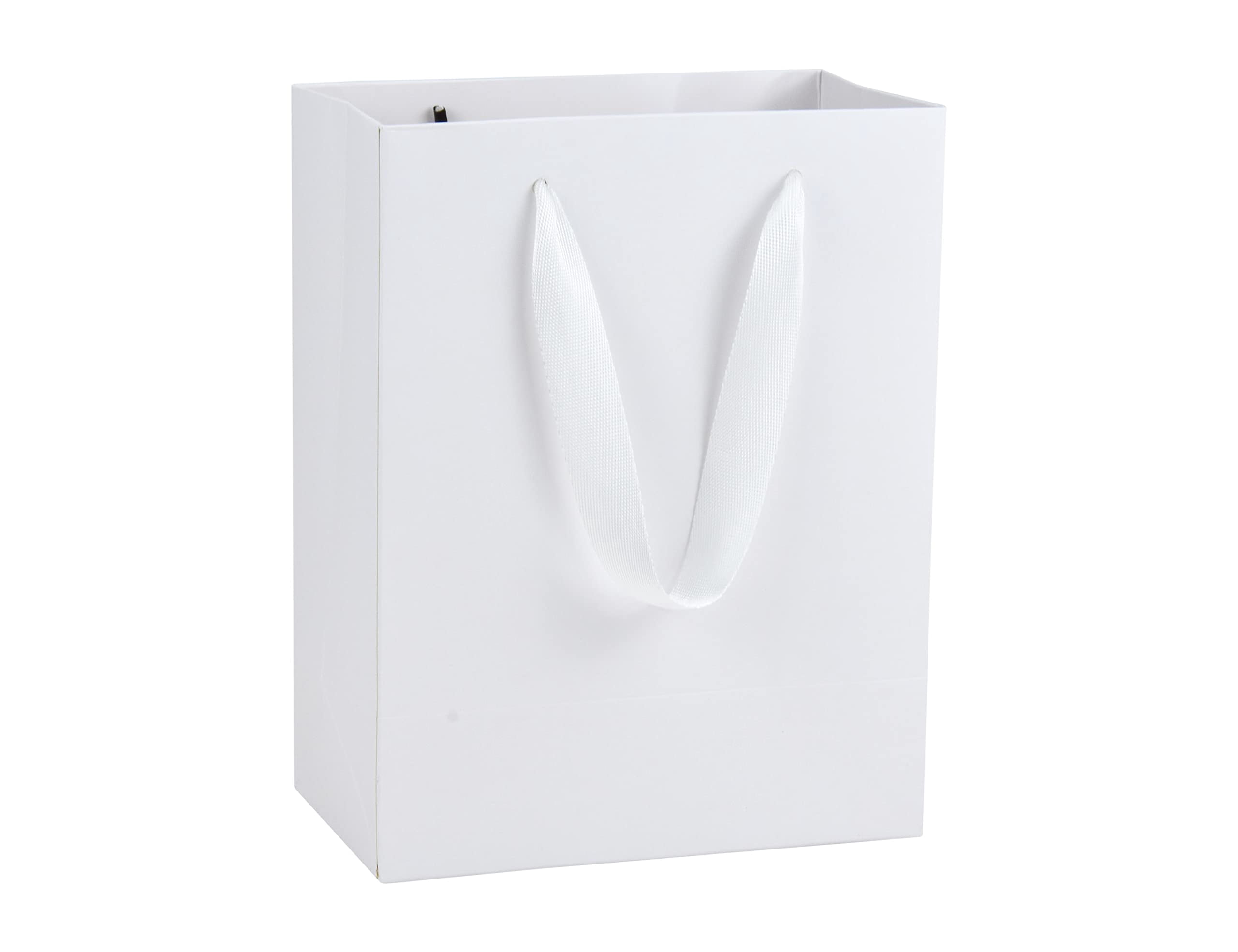 HUAPRINT White Paper Bags,White Gift Bags,Shopping Bags with Handles,20 ...