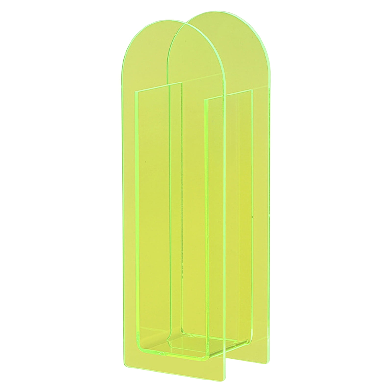 HUAQUE Nordic Style Bright Color Flower Vase Translucent Acrylic Vase ...