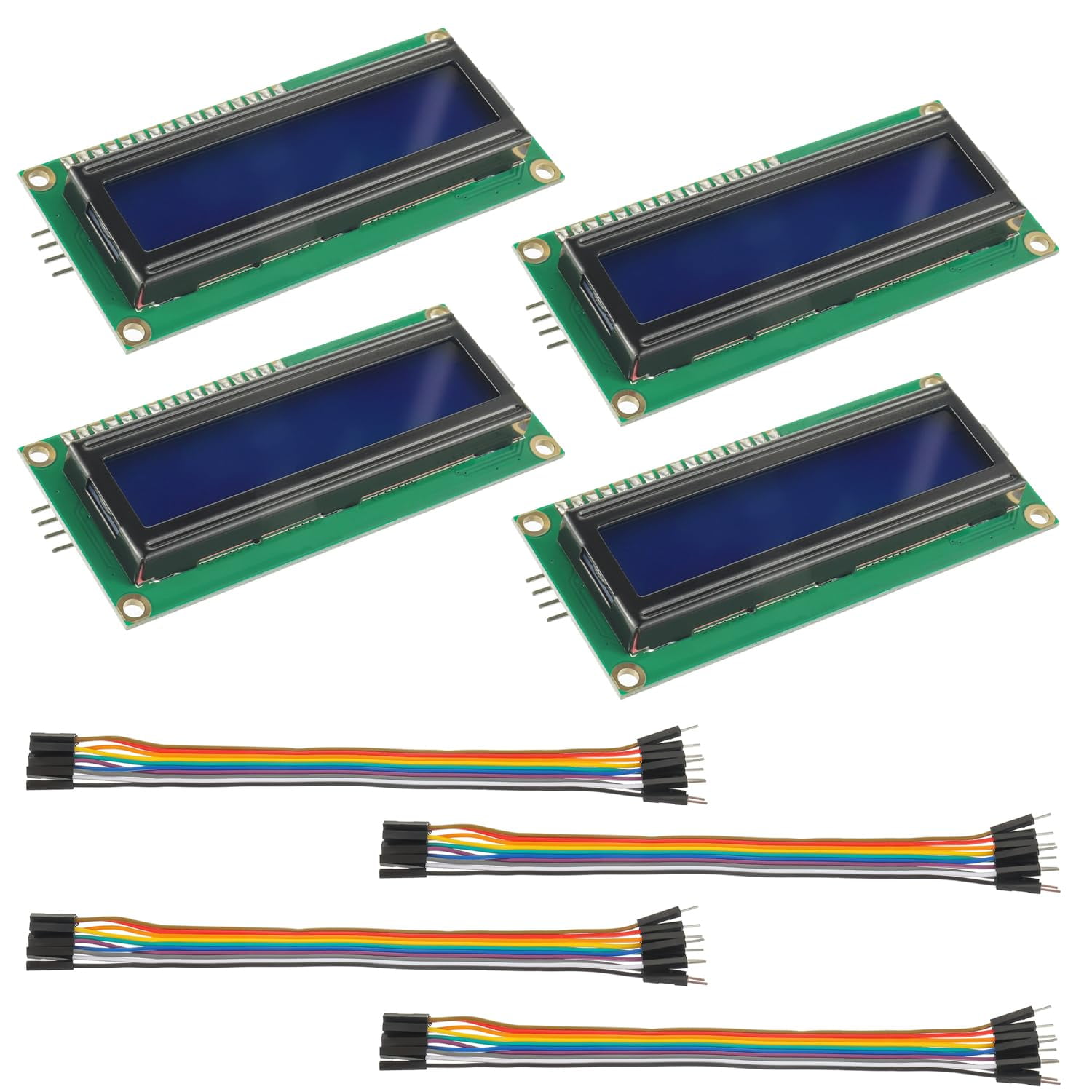 HUAREW 4pcs I2C IIC KEF16 TWI 1602 Serial LCD Display Module 16x2 Compatible with Arduino ...