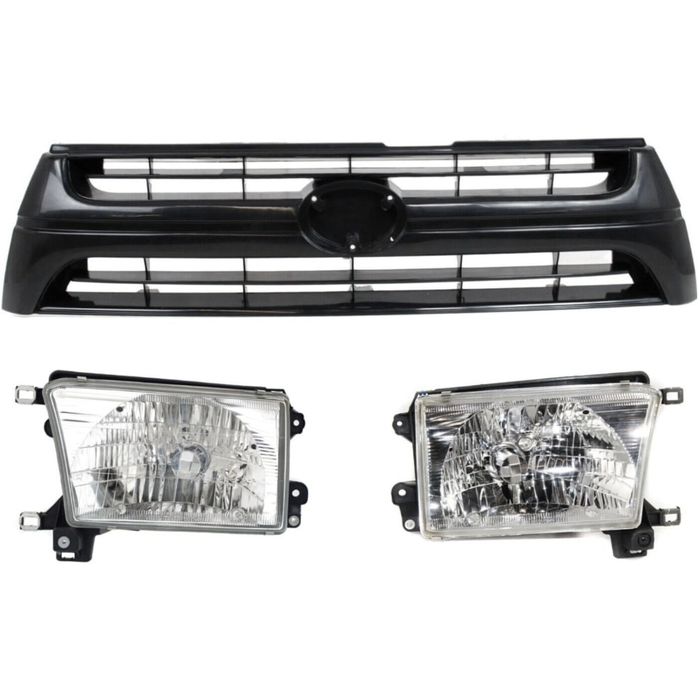 HUASHENGASP 3pcs Grille Assembly Plastic Bumper Grill Kit for Toyota ...