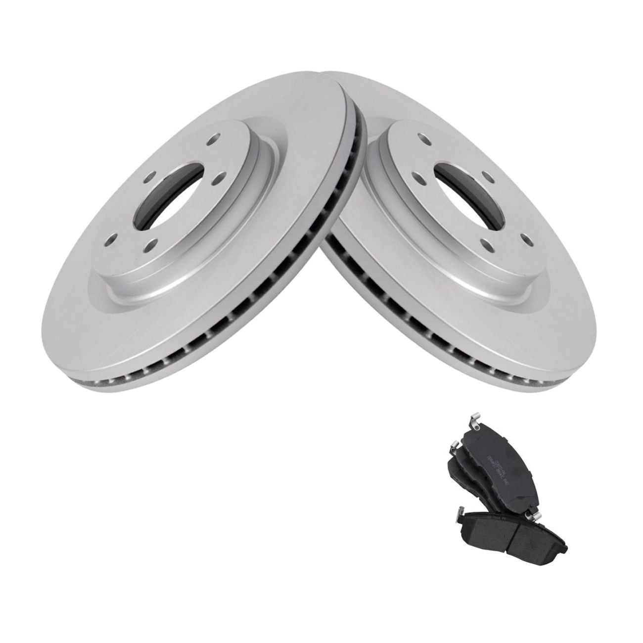 HUASHENGASP Front Ceramic Brake Pad Coated Rotor & Caliper Kit w/Fluids ...