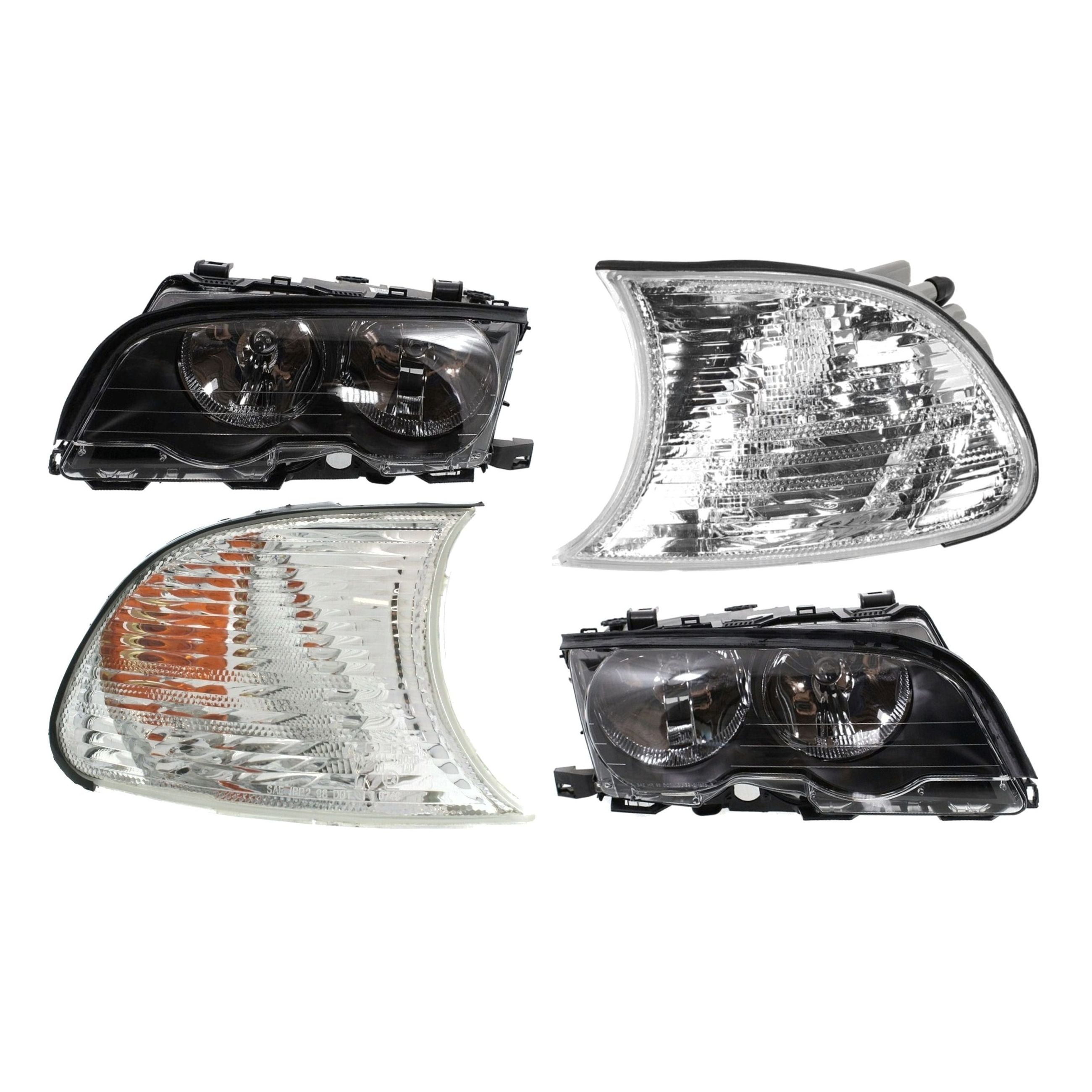HUASHENGASP Set of 4 Left Headlight + Right Corner Light + Left Brake ...
