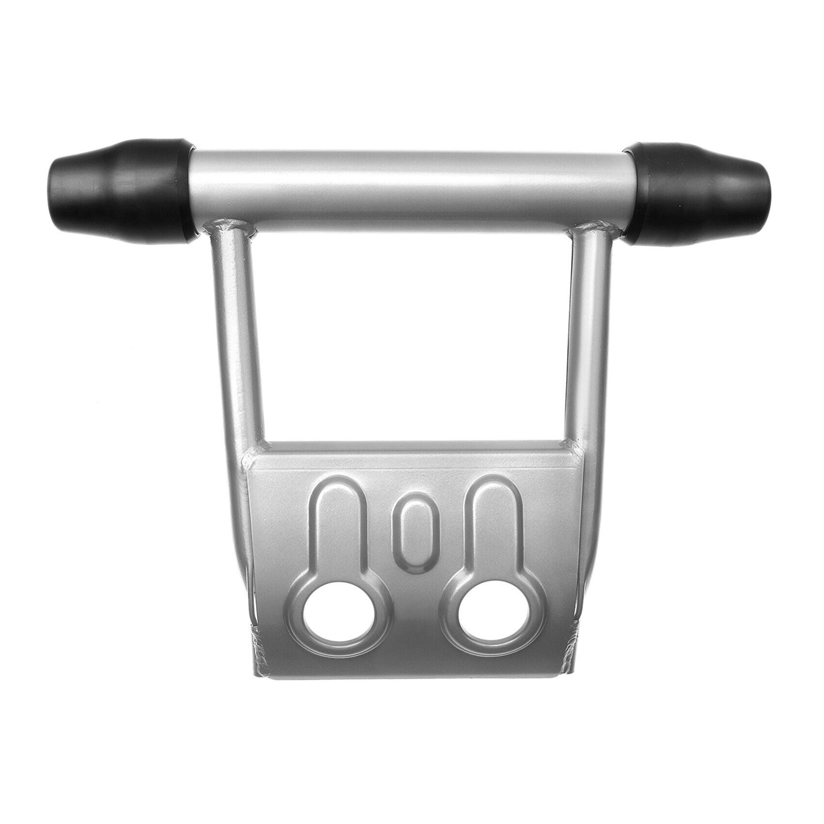 HUASHENGASP Silver Front Bumper Guard with Rubber End Caps Iron - for ...