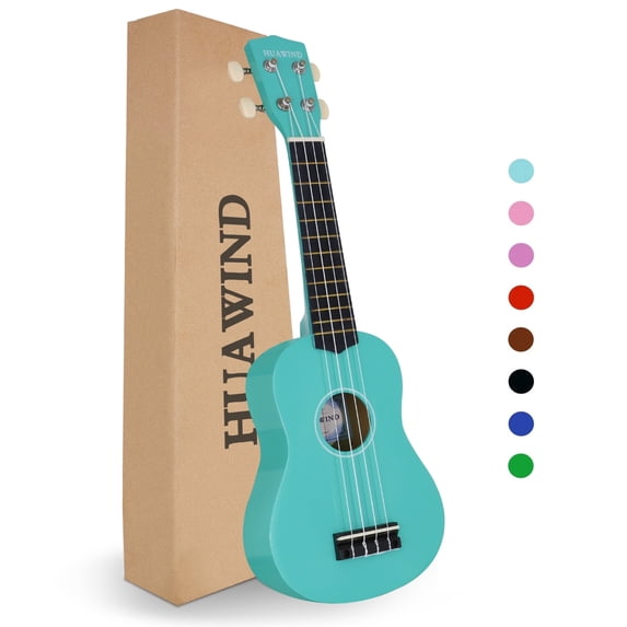 HUAWIND Ukulele, 21 inch Soprano Ukulele For Kid Beginners, Hawaii ...