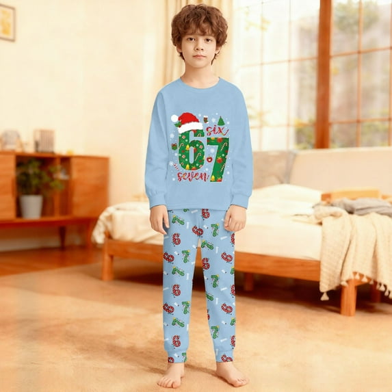 HUAXUN-Christmas 67 Shirts and Pants Outfit Set for Kids Six Seven 6 7 ...