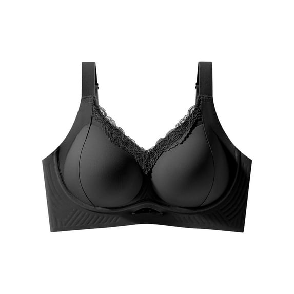 HUAXUN Seamless Deep V Push-Up Wireless Bra No Underwire Push Up Bra ...