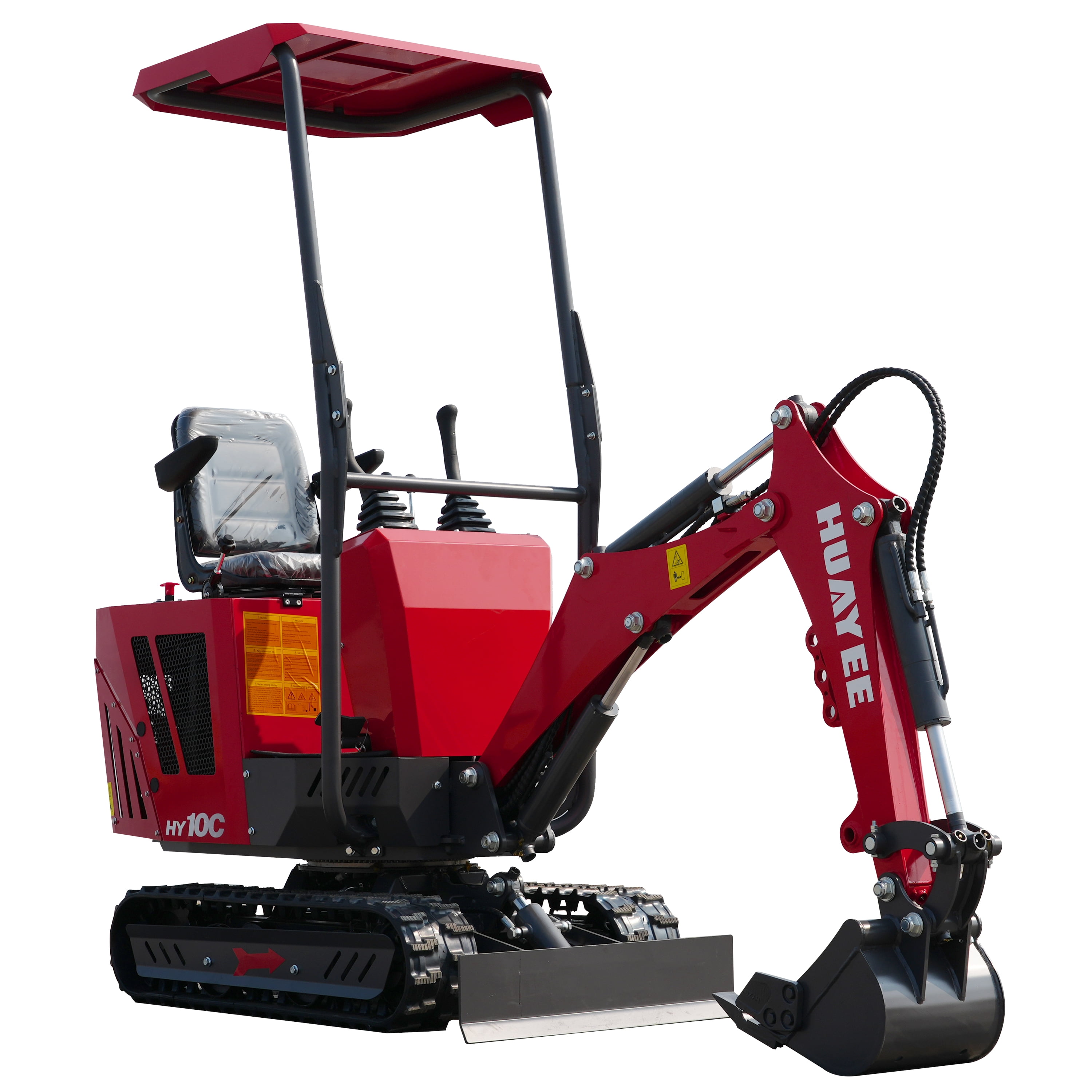 HUAYEE 1 Ton Mini Excavator, 13.5HP Gasoline Powered Compact Small ...