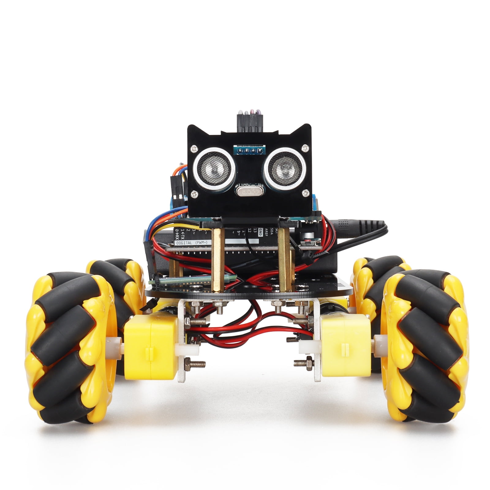 HUAYUXIN Smart Robot Car Kit, Omni Directional 4WD DIY Electronics ...