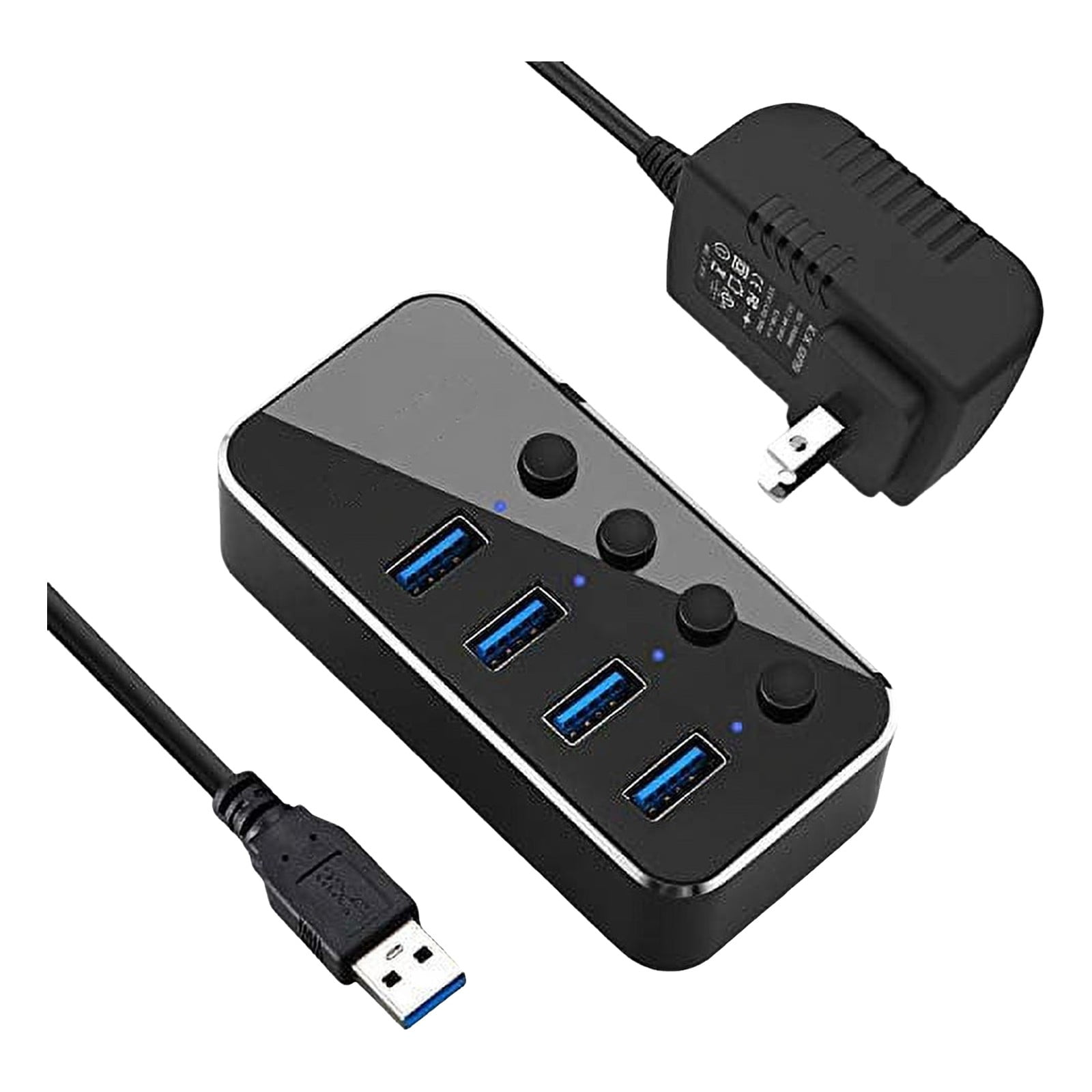 HUB Splitter One To Four USB 3.0 Hub One To Four 4 Port 7 Port With Sw ...