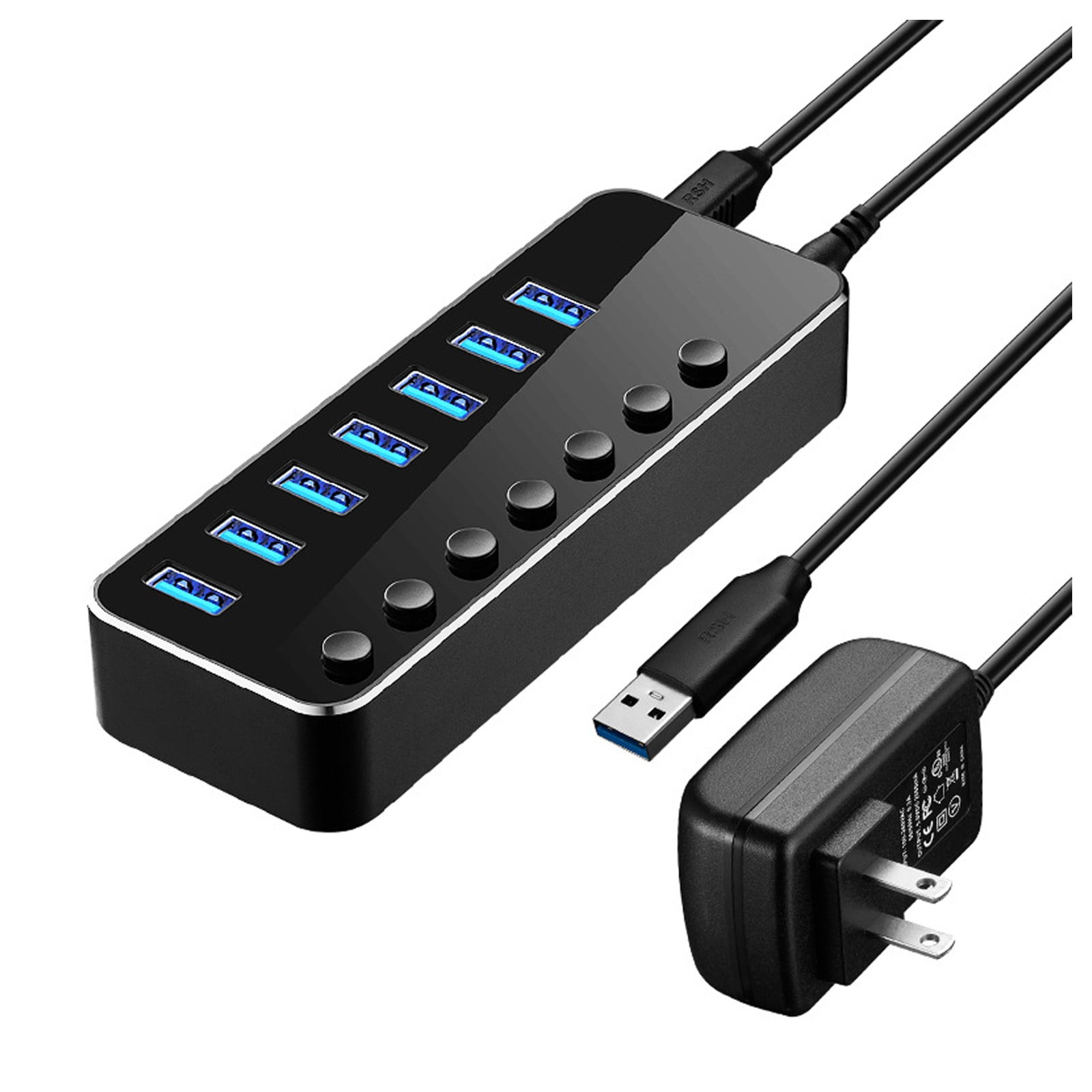 Hub Splitter One To Four Usb 3 0 Hub One To Four 4 Port 7 Port With Sw Itch Extender