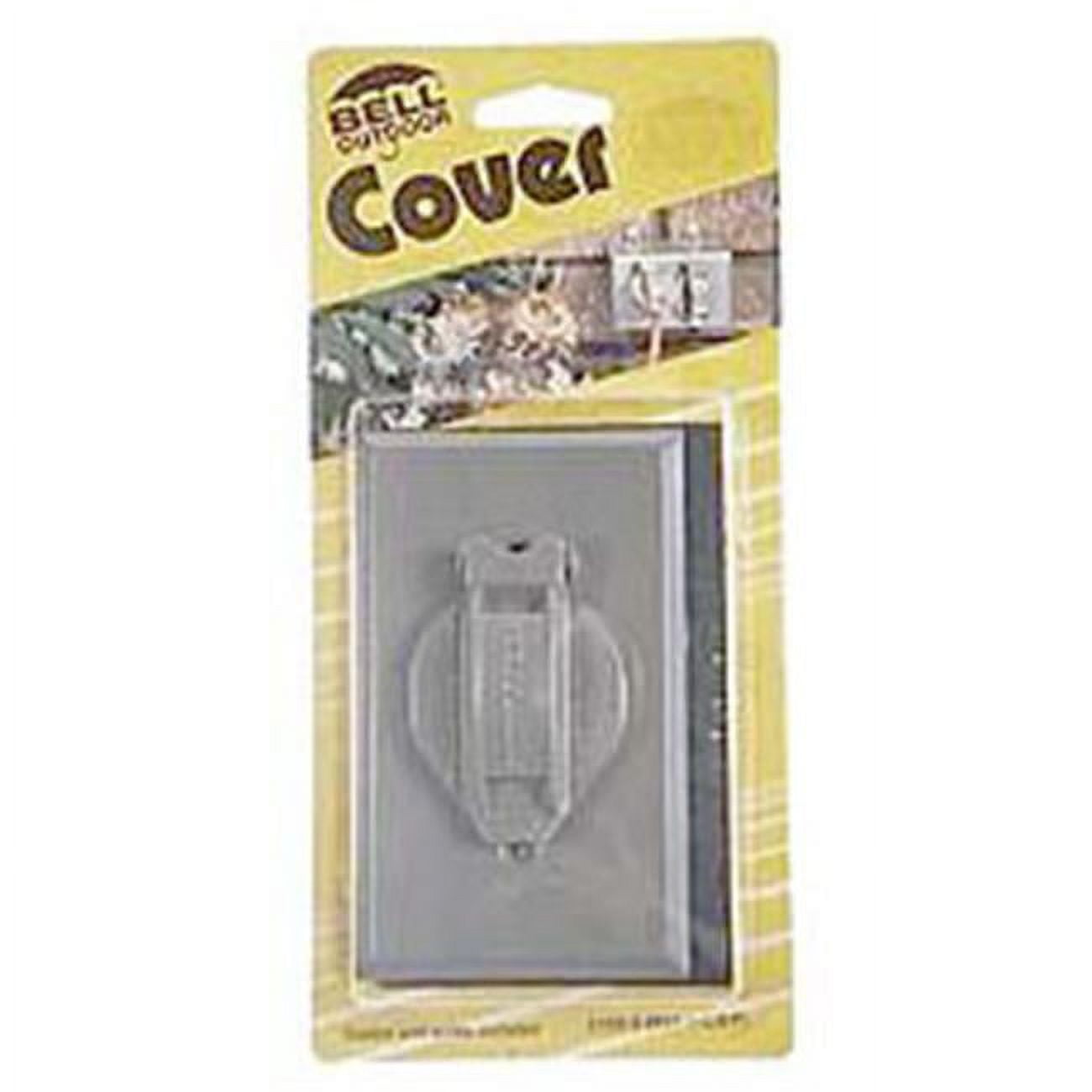 HUBBELL 5155-5 Cover, 1-13/32 in Dia, 4-9/16 in L, 2-13/16 in W, Metal ...