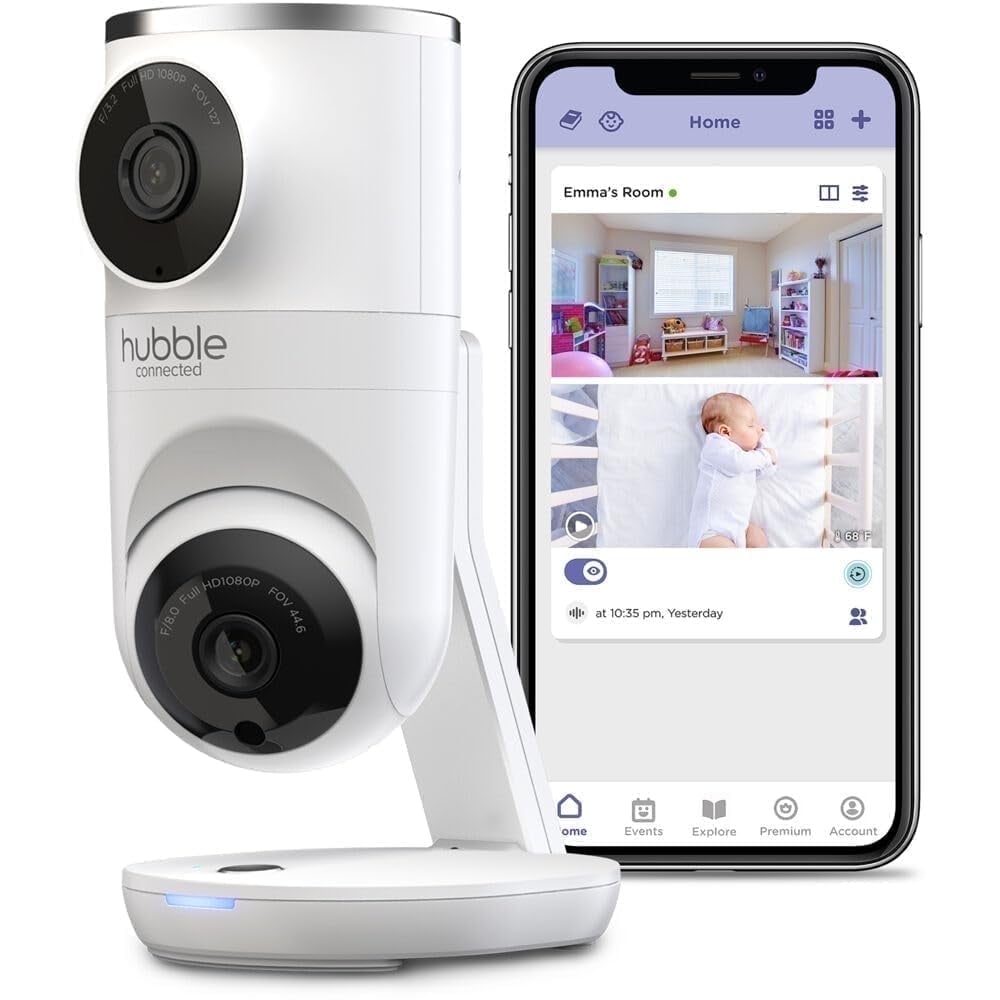 Hubble Connected Nursery Pal 1080p Video Baby Monitor with AI Motion ...