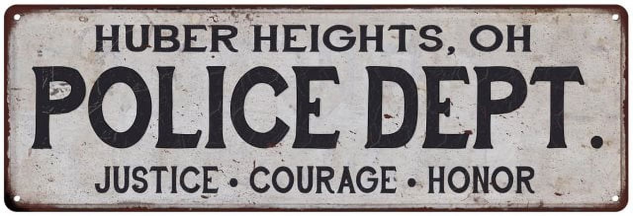 HUBER HEIGHTS, OH POLICE DEPT. Home Decor Metal Sign Gift 8x24 ...