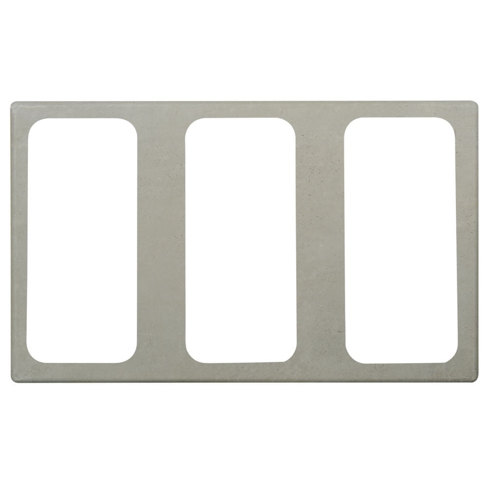 HUBERT® 1/3 Size Concrete Melamine Cold Tile - 21"L x 12 3/4"W ...