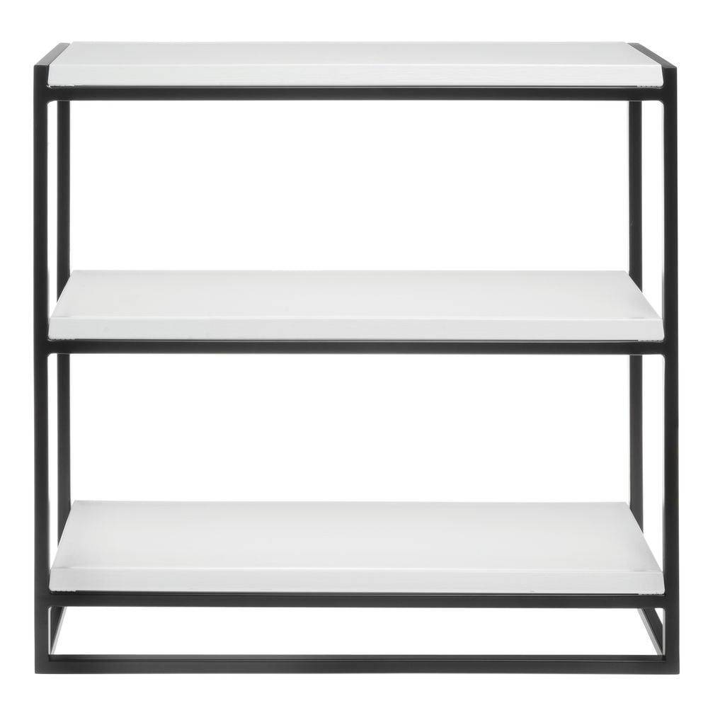 HUBERT® 3-Tier Display Shelf with White Shelves - 21" L x 6 2/5" W x 20 ...