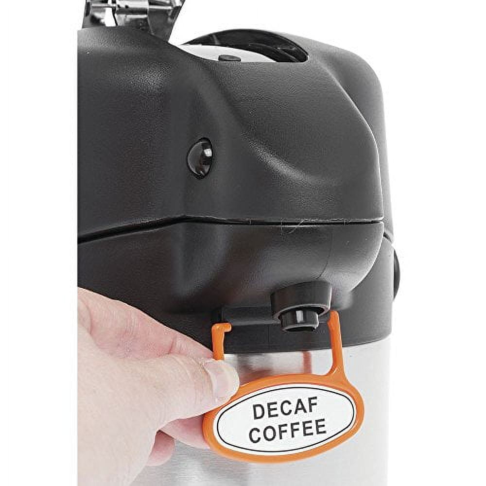 HUBERT Air Pot Thermal Coffee Server 2.5L Stainless Steel Glass-Lined ...