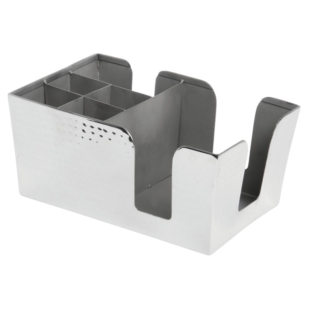 HUBERT® Bar Organizer with Hammered Finish 6-Compartment - Walmart.com